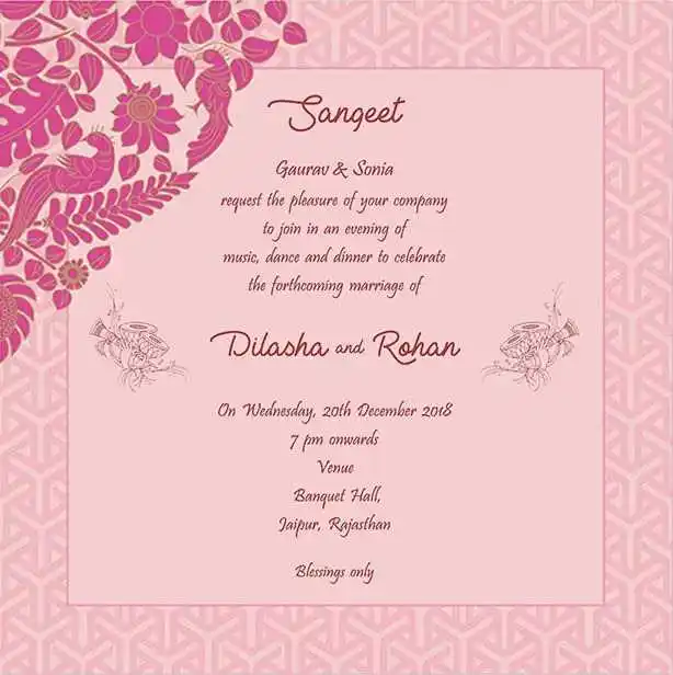 99+ Sangeet Invitation for a Harmonious Gathering To Celebrate Love and ...