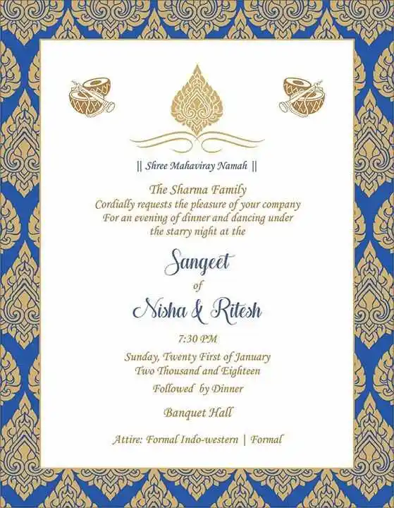 99+ Sangeet Invitation for a Harmonious Gathering To Celebrate Love and ...