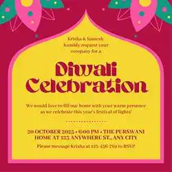 100 Diwali Invitation Wordings to Light Up Your Celebration
