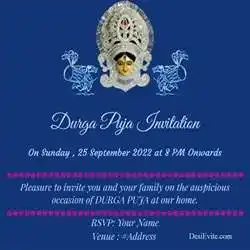50+ Durga Puja Invitation Messages