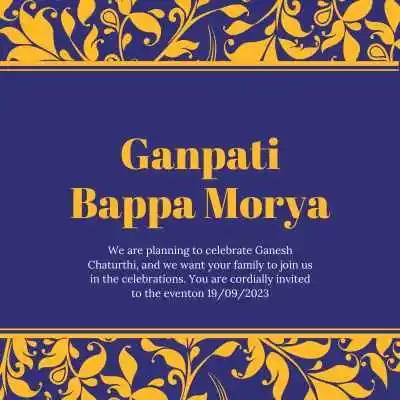 60+ Ganpati Invitation Messages for Cards, WhatsApp and Text